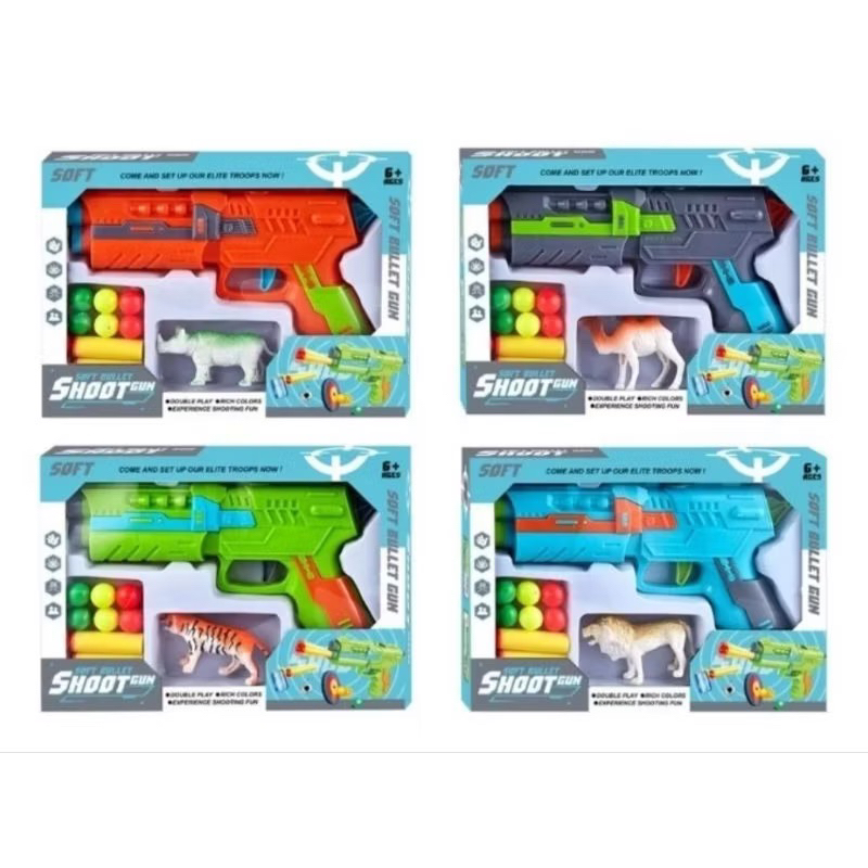 Jual Mainan Anak Cowok Pistol Peluru Anak / Soft Bullet Shoot Gun ...