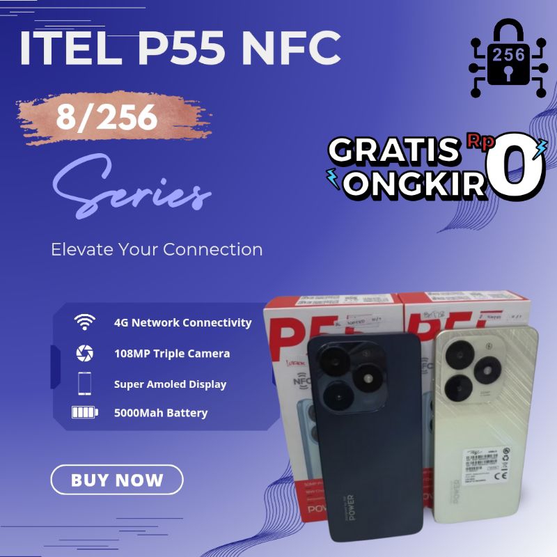 Jual itel p55 nfc 8/256GB fullset mulus second | Shopee Indonesia