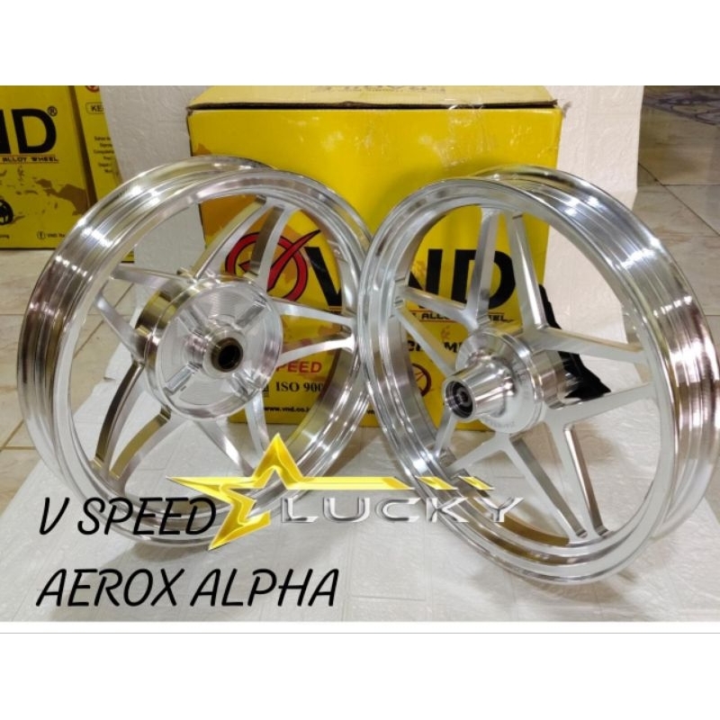 Jual VELG VND V SPEED AEROX ALPHA/ AEROX TURBO NEW 2025/VELG VND V SPEED RING 14 DOUBLE DISC ...