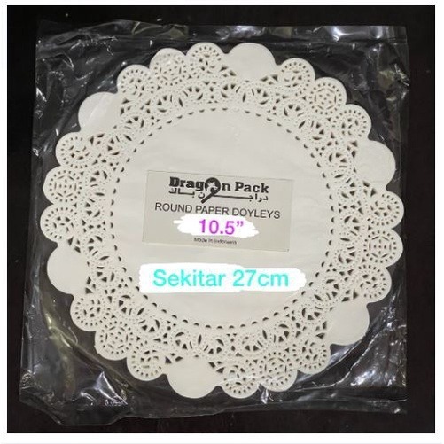 Jual Alas Renda Kue Bulat 10.5” isi 100LBR - doyleys paper | Shopee ...