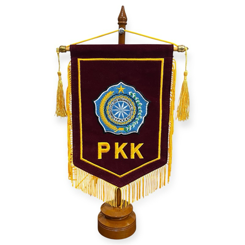 Jual Lancar Jaya Advertising Bendera Vandel Meja Pkk Bahan Beludru ...