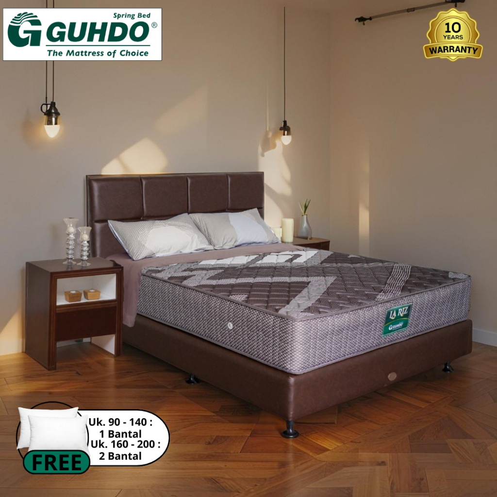 Jual Full Set Kasur Spring Bed Guhdo La Riz Set Headboard Caserta Divan Atlantik | Shopee Indonesia