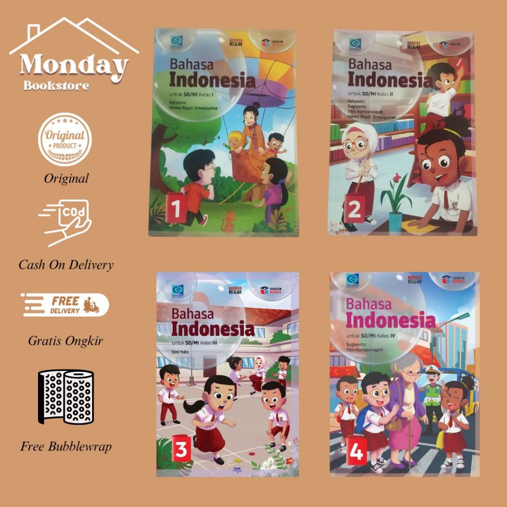 Jual GRAFINDO SD - Bahasa Indonesia SD/MI KELAS 1,2,3,4,5,6 Kurikulum Merdeka | Shopee Indonesia