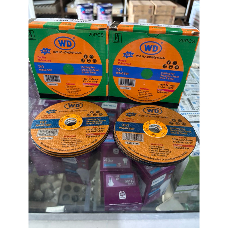 Jual CUTTING WHEEL (WD) / WD POTONG 4 inch (ORI WD) | Shopee Indonesia