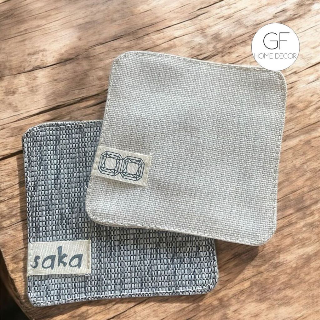 Jual Custom GfHomedecor Fabric Coaster / Tatakan Gelas Custom Logo ...
