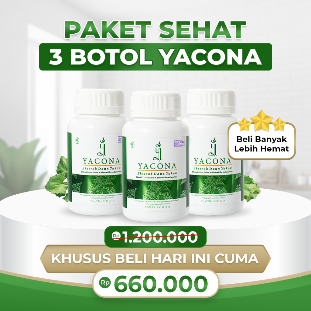Jual Obat Diabetes Herbal Yacona Atasi Gula Darah Tinggi Kencing Manis ...