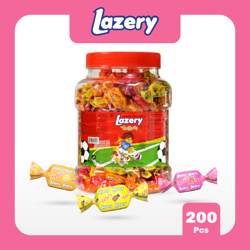 Jual Permen Sugus Lazery Yogurt Isi 200Pcs (500 Gram) - Lazery Yogurt ...