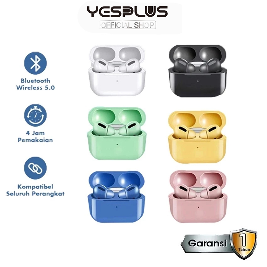 Jual Headset Bluetooth YESPLUS TWS Inpods i13 Pro Macaron Wireless ...