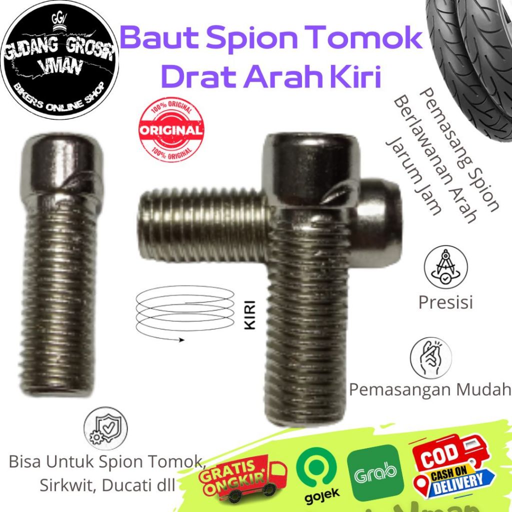 Jual Baut Spion Tomok V2 Tomok V5 Spion CIrkuit Rizoma Ducati Drat Kiri ...