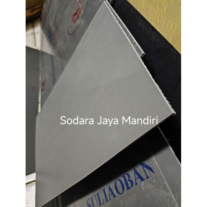 Jual Plat pvc 2mm ukuran 120cm x 10cm panjang x lebar / pvc grey 2mm ...