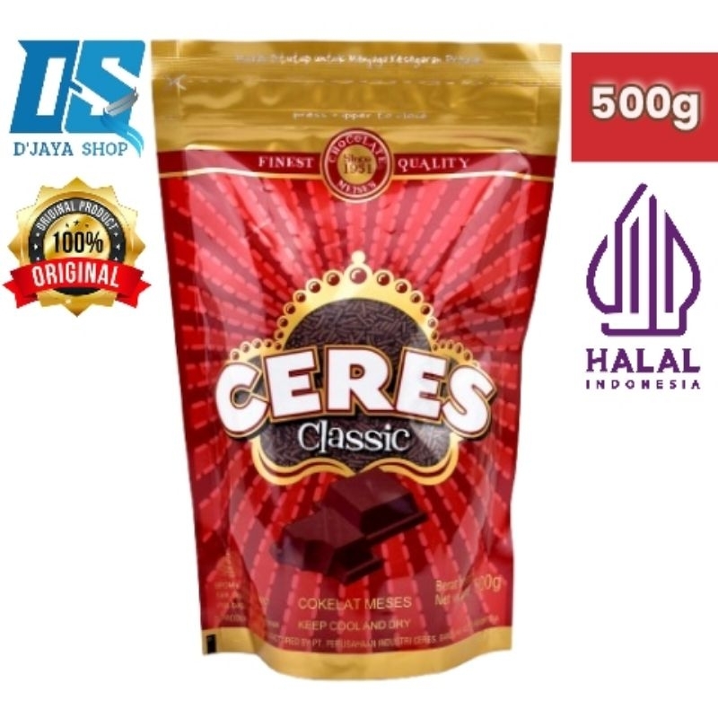 Jual CERES CLASSIC CHOCOLATE MEISES COKELAT MESES ZIPLOCK POUCH 500g ...