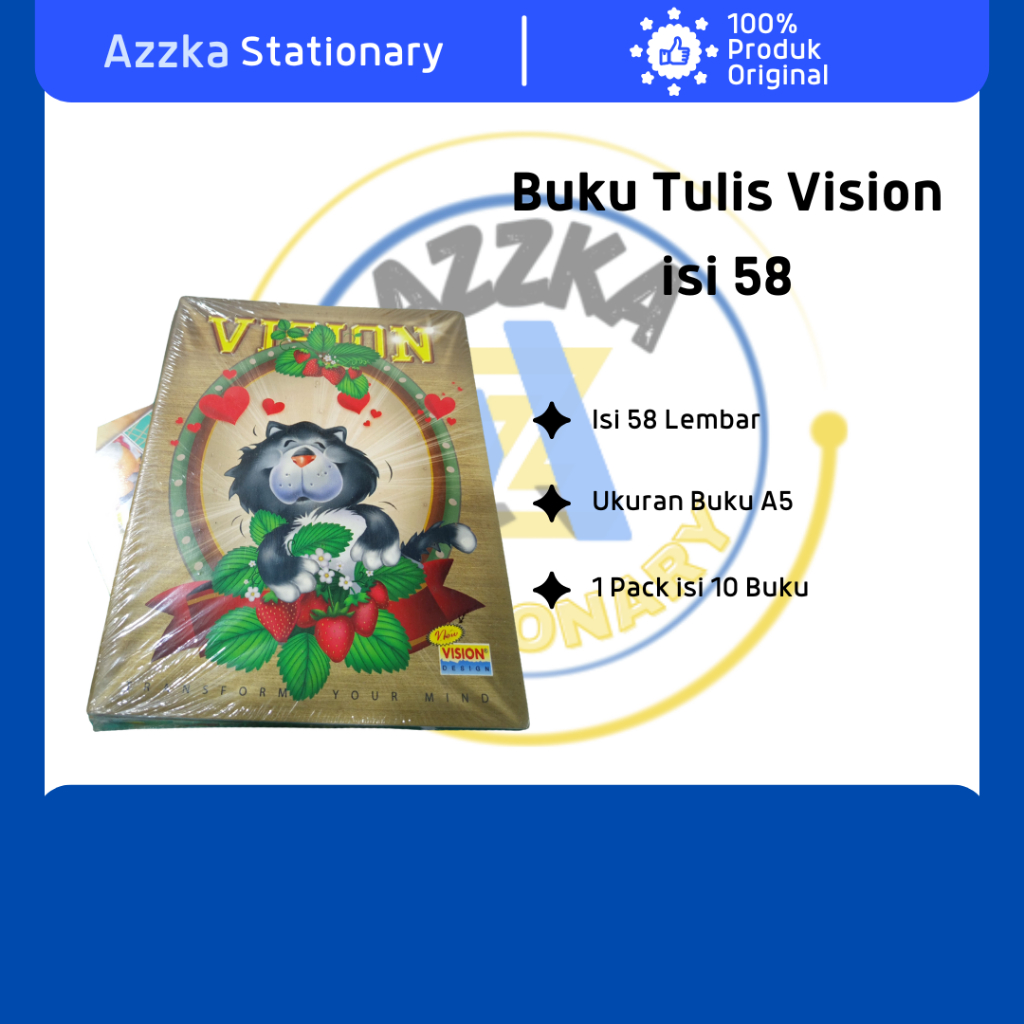 Jual Buku Tulis Vision isi 58 (1pack) | Shopee Indonesia