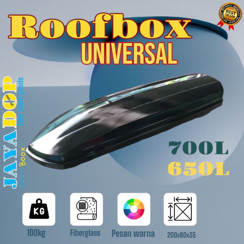 Jual ROOFBOX ROOF BOX RAK BAGASI ATAS MOBIL SLIM 700L universal ...