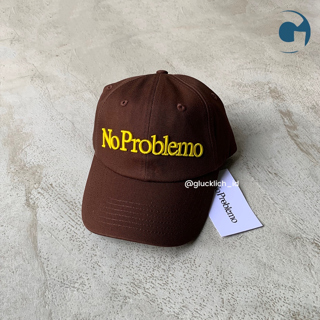 Jual No Problemo, 6 Panel Cap in Brown | Shopee Indonesia