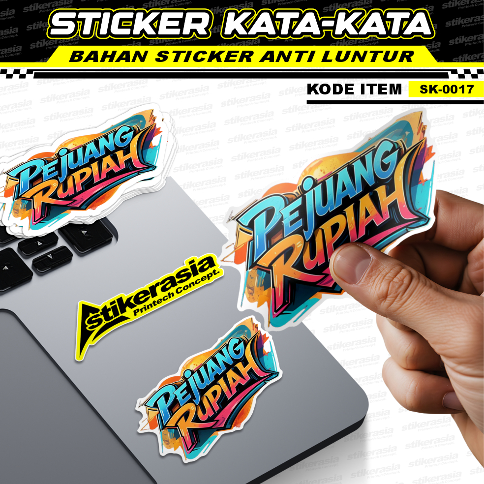 Jual Stiker Kata Pejuang Rupiah Sticker Quotes StikerKataKata Lucu ...