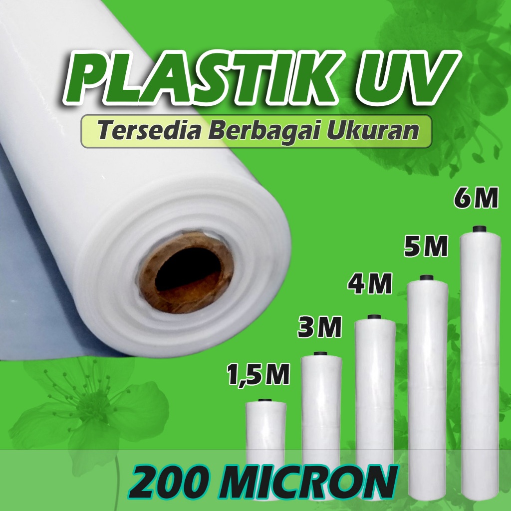 Jual Plastik UV 200 Micron 1,5m 3m 4m 6m 7m 8m 9m 10 m | Shopee Indonesia