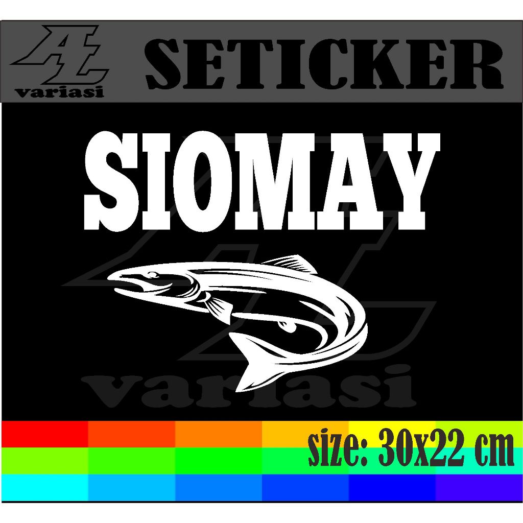 Jual CUTTING STIKER NAMA JUALAN SIOMAY DENGAN VARIASI GAMBAR IKAN ...