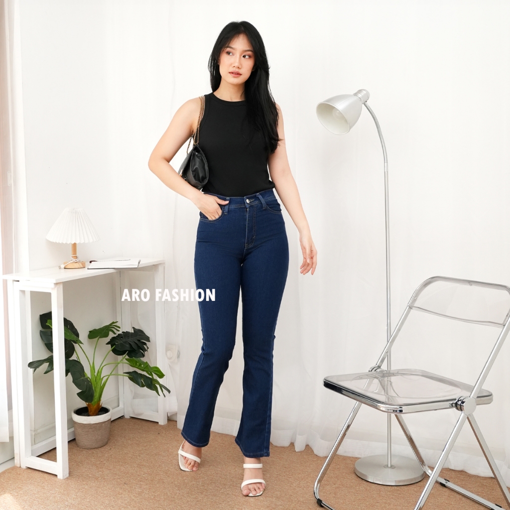 Jual ALIZA HIGHWAIST JEANS CUTBRAY WANITA // LOOSE JEANS HIGHWAIST RETRO KEKINIAN | Shopee Indonesia