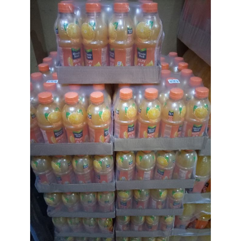 Jual MINUTE MAID PULPY ORANGE KRATAN ISI 12 PC x 330 ML | Shopee Indonesia