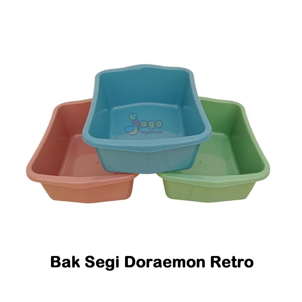 Jual Baskom Segi Doraemon 01 02 03 RETRO Susan, Litter Box, Baskom ...