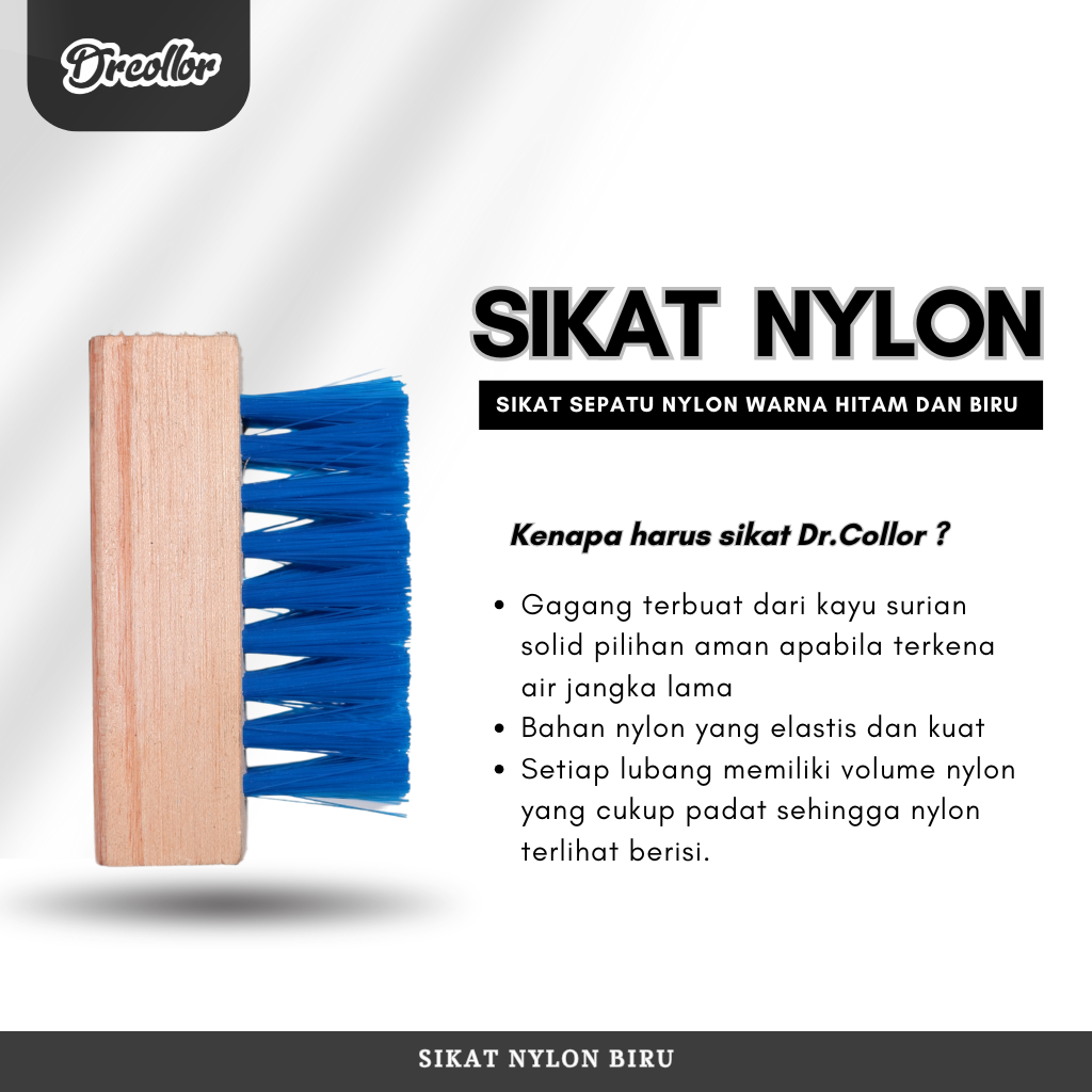 Jual Sikat sepatu premium bahan nylon lentur dan kuat dr collor ...