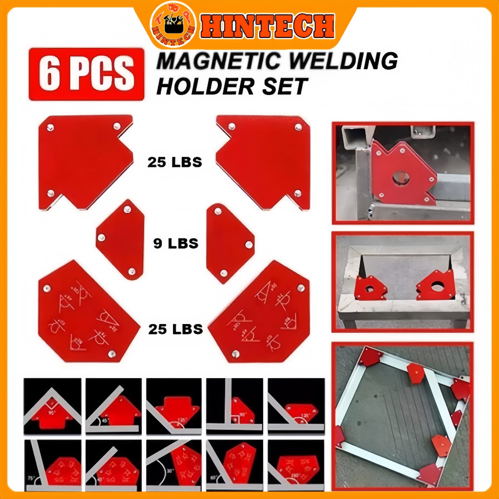 Jual 6PCS Siku Magnet Las 9LBS 25LBS KDK / Magnetic Welding Holder 3 ...