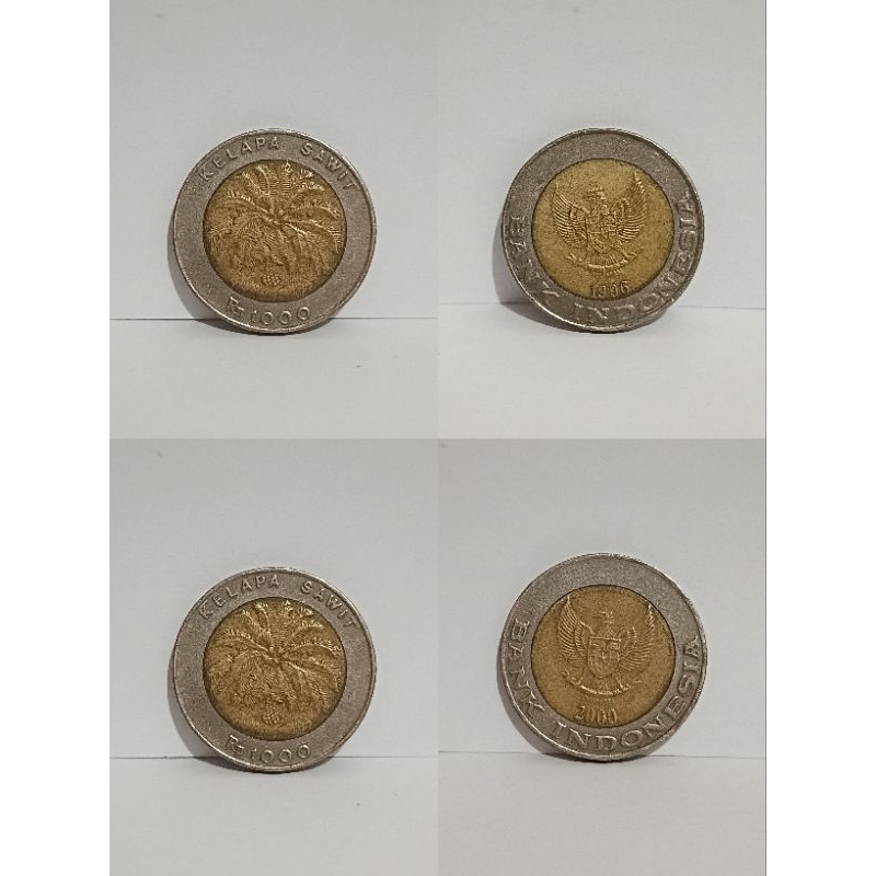 Jual Uang Koin Logam Lama Kuno Jadul Rp 1.000 Kelapa Sawit Tahun 1996 ...
