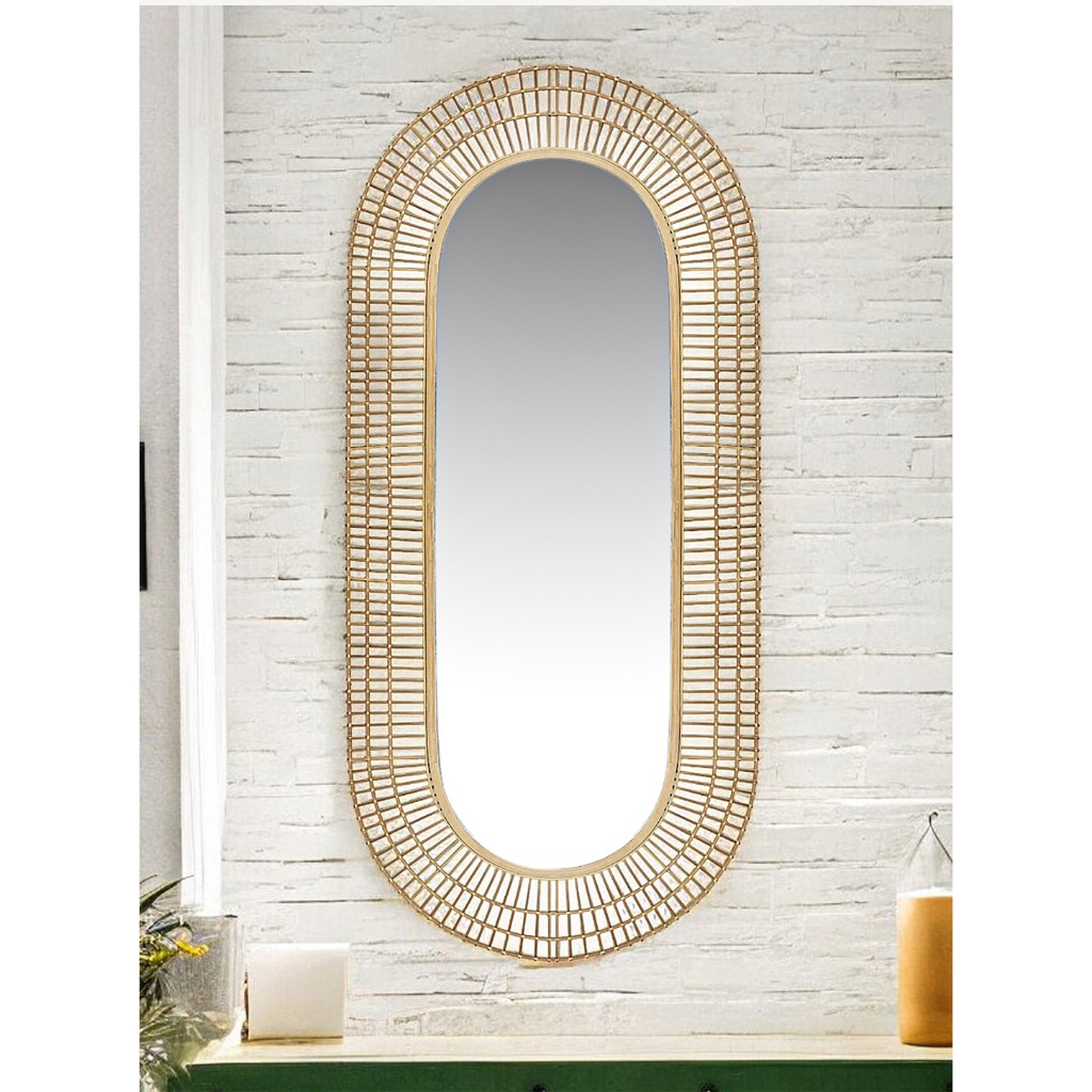 Jual Elysian Mirror - Cermin Bambu Dekorasi Hiasan Dinding Aesthetic ...