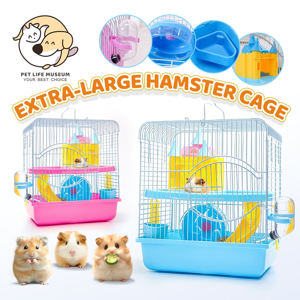 Jual Kandang Hamster 1 Set Dua Lantai Besar Kandang Untuk Hamster Rumah ...
