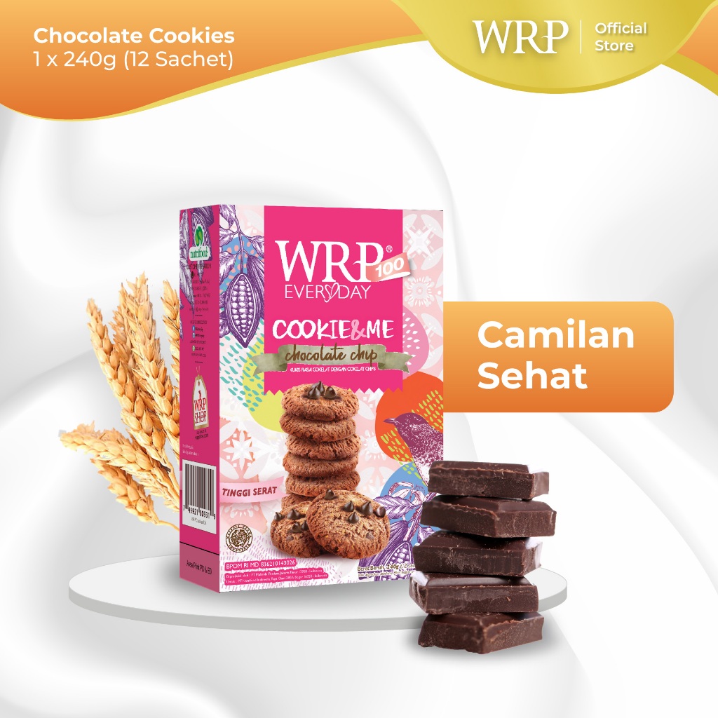 Jual WRP Chocolate Cookies 240g - Camilan Diet | Shopee Indonesia