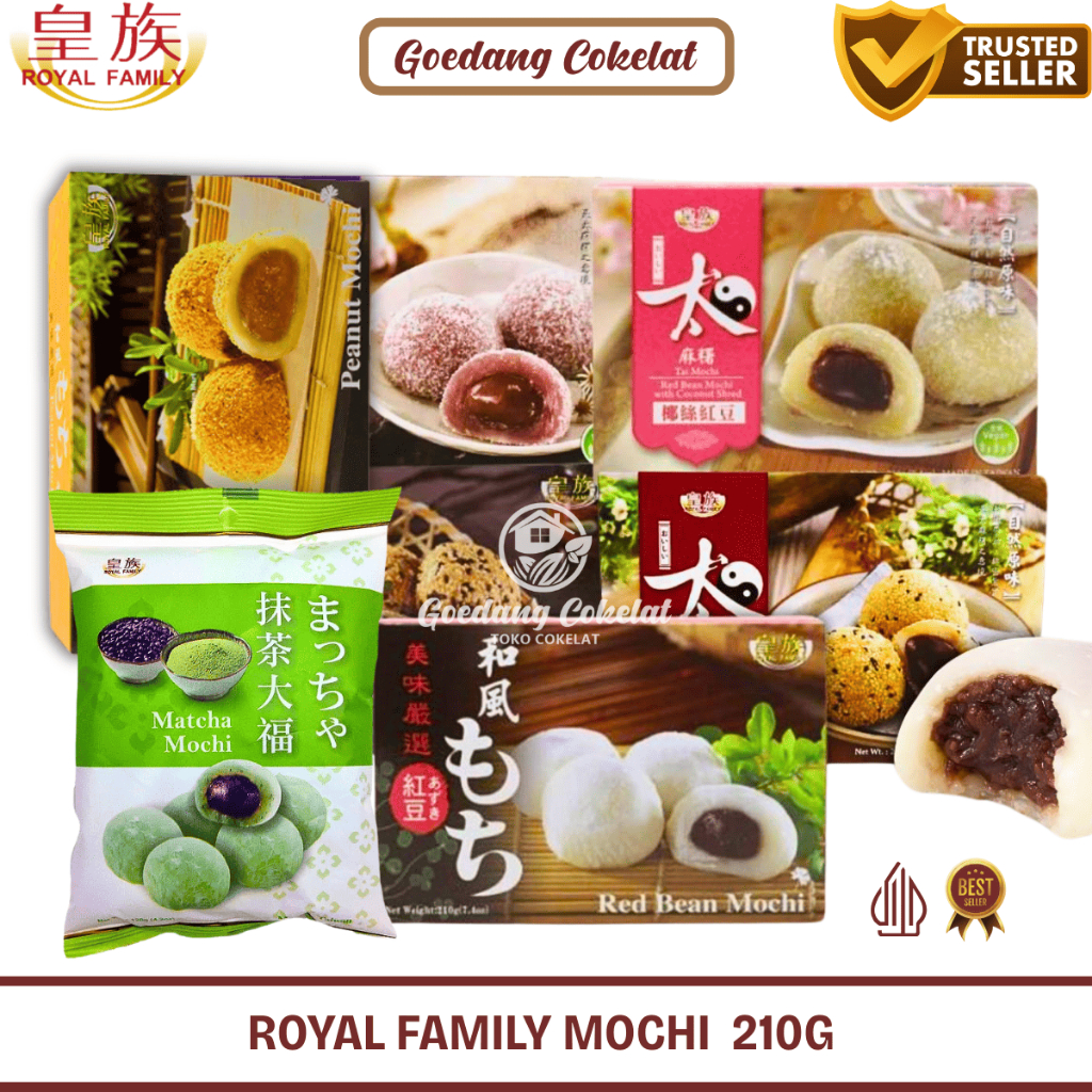 Jual Mochi Royal Family Tai Mochi Taiwan Matcha Red Bean Mochi With Coconut Sesame Peanut Matcha ...