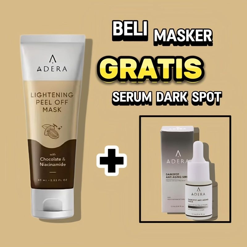 Jual ADERA LIGHTENING PEEL OFF MASK WAJAH GLOWING PUTIH BEBAS FLEK ...