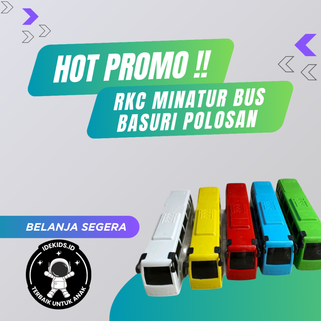 Jual COD MAINAN ANAK MINIATUR BUS BASURI POLOS - BUS RKC MURAH MERIAH ...