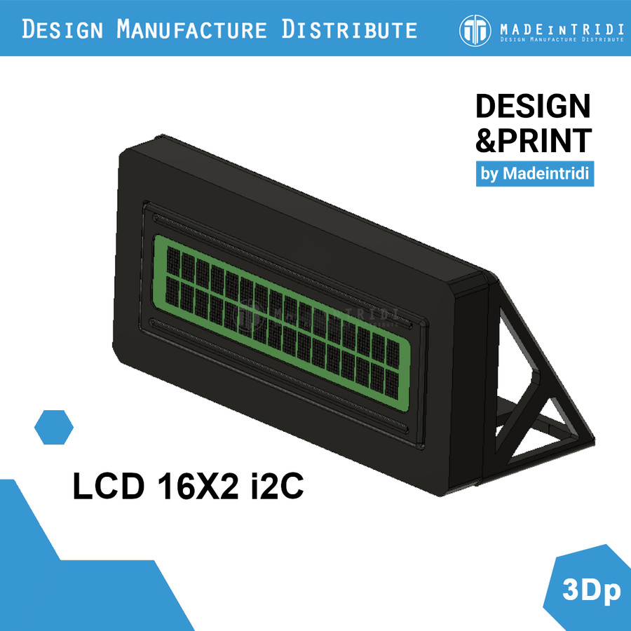 Jual Madeintridi casing Lcd 1602 Case Holder Display Bracket Stand ...