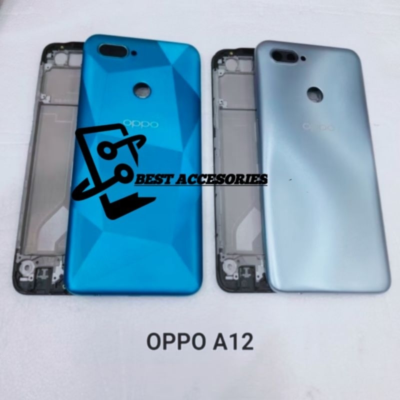 Jual Kesing Fullset Oppo A12 Casing Fullset Backdoor + Middle Frame Lcd ...