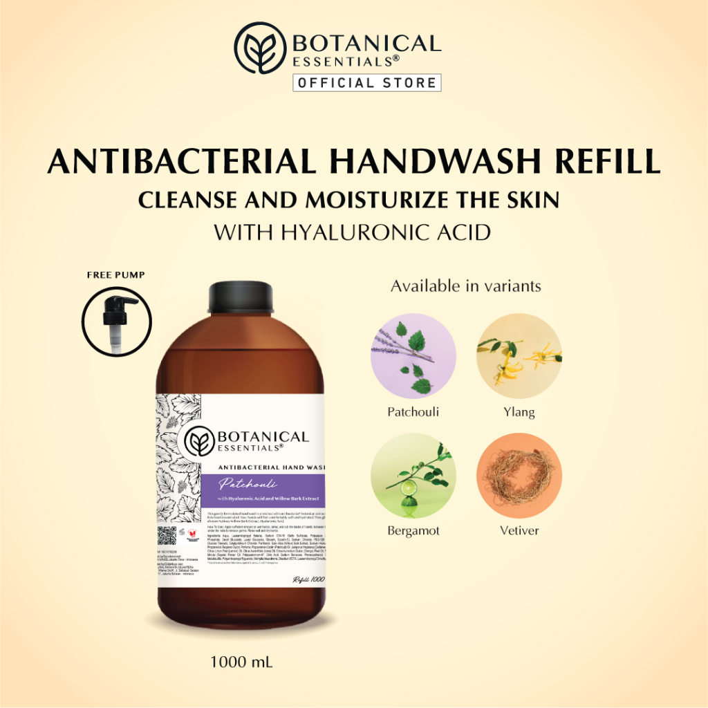 Jual Botanical Essentials - Hand Wash Refill 1L With Pump | Shopee ...