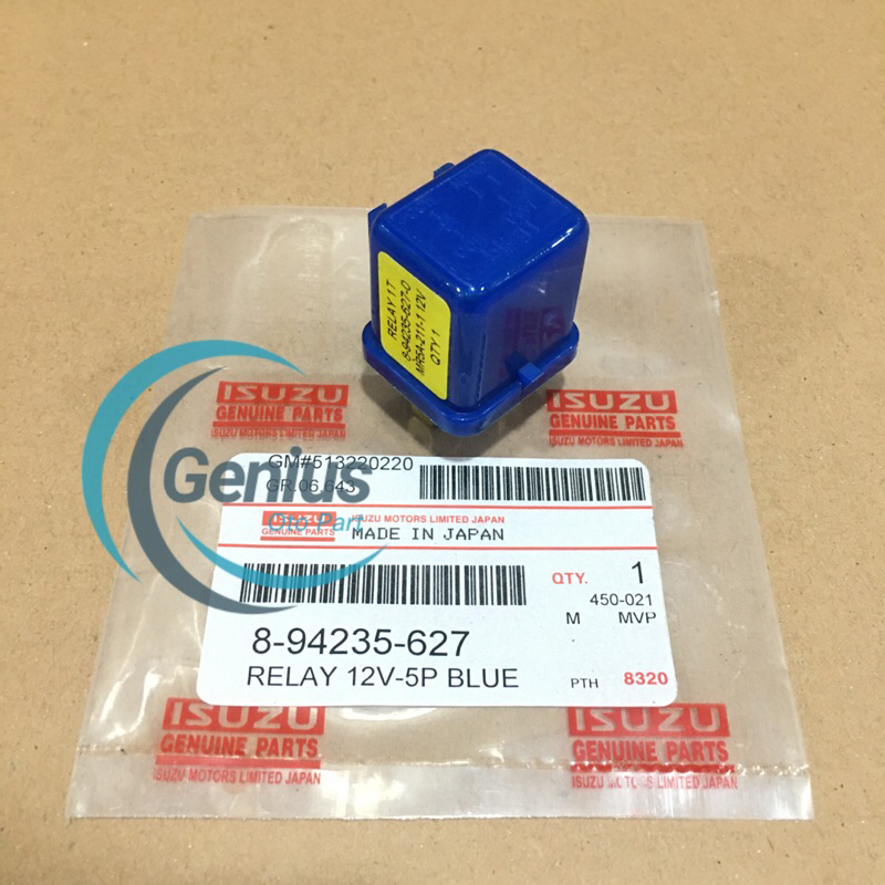 Jual Relay Biru / Relay Lampu Blue 12V Kaki 5 (12V 5P) Isuzu Panther (8 ...