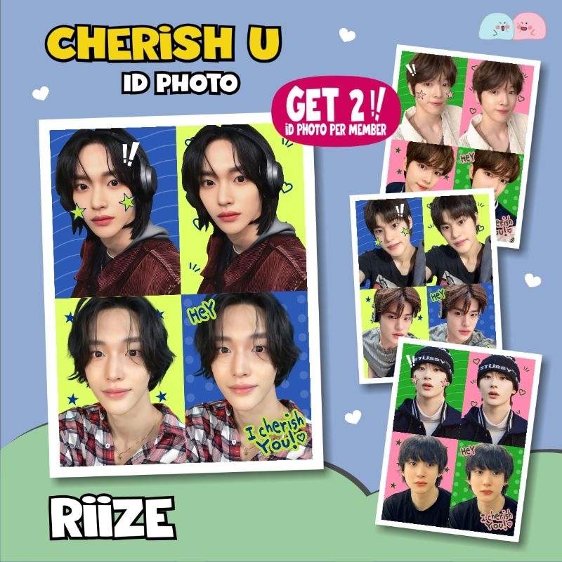 Jual (ISI 2) RIIZE ID PHOTO : CHERISH U BY MOCHICOYO | Shopee Indonesia