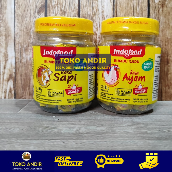 Jual Indofood Kaldu Blok Ayam dan Sapi 25 Blok Bumbu Masak Praktis ...