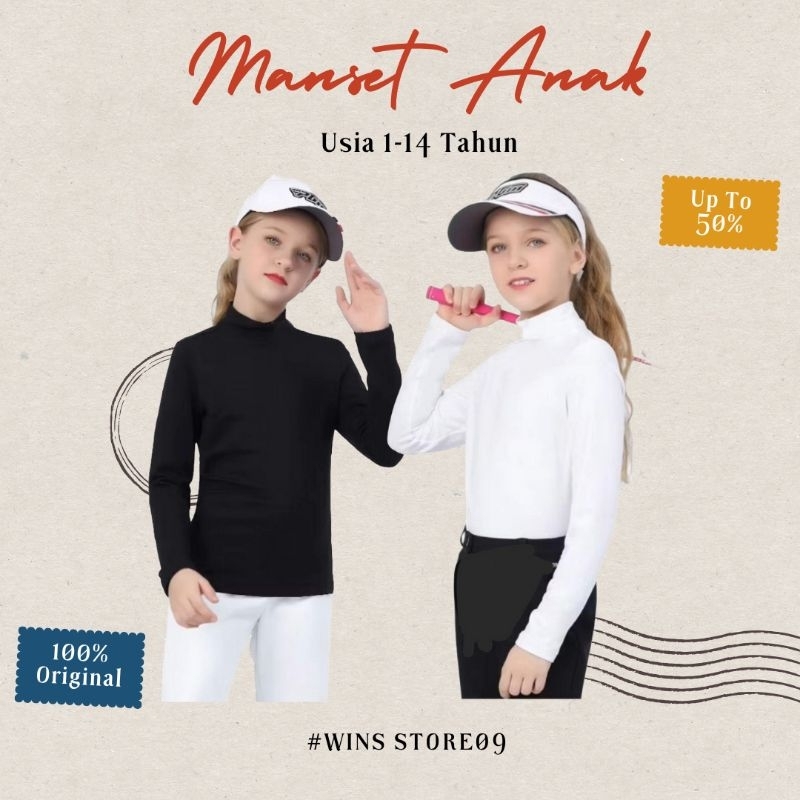 Jual Manset Anak Usia 1-14 Tahun Baju Lengan Panjang Kaos Polos Bahan ...