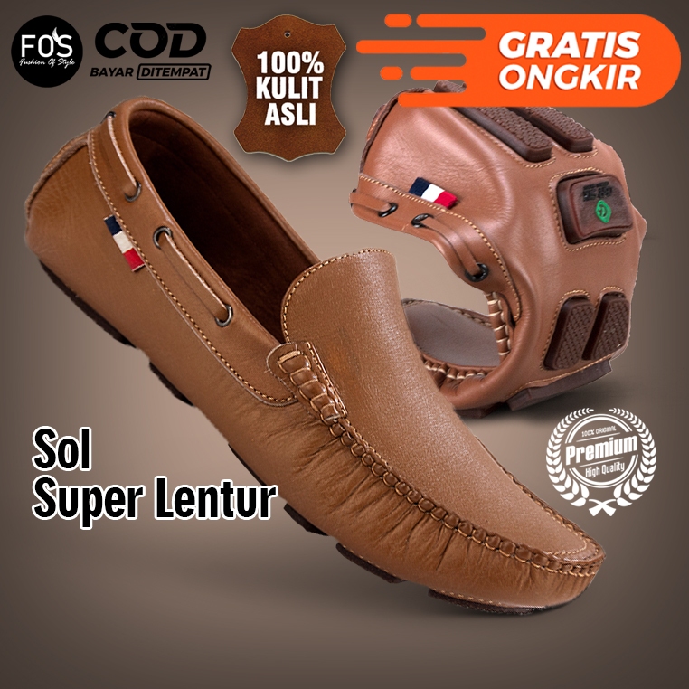 Jual Sepatu moccasin pria original kulit premium mokasin kasual loafer ...