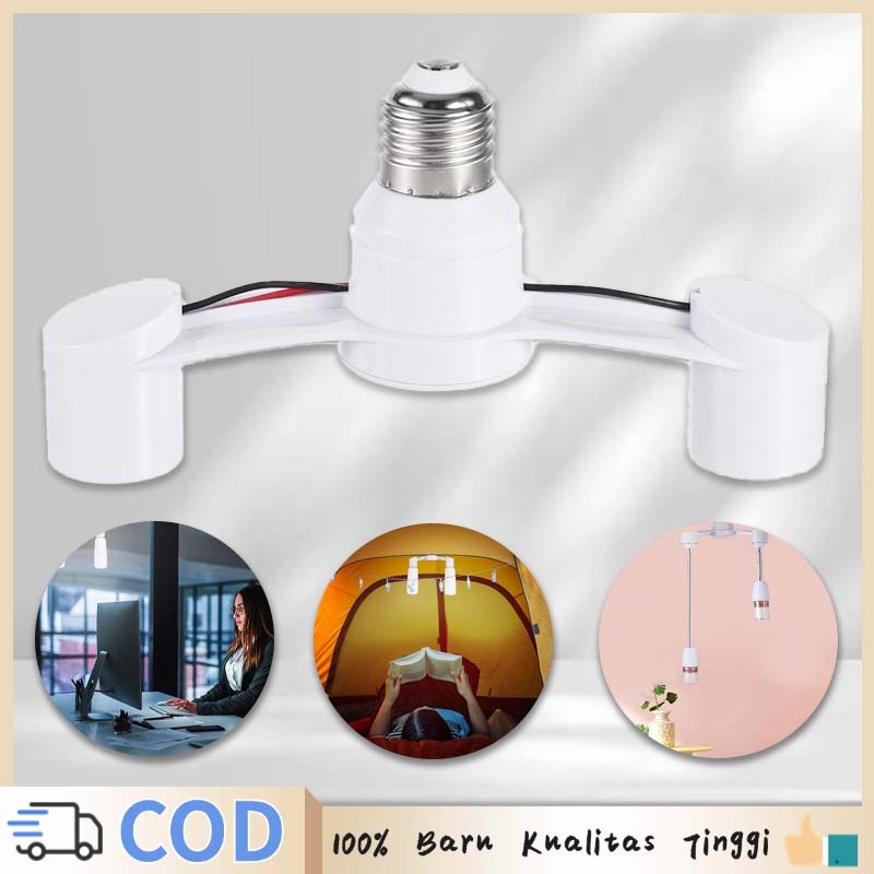 Jual Fitting Lampu Cabang Fitting Sambung 2 Cabang Piting Lampu 2 ...