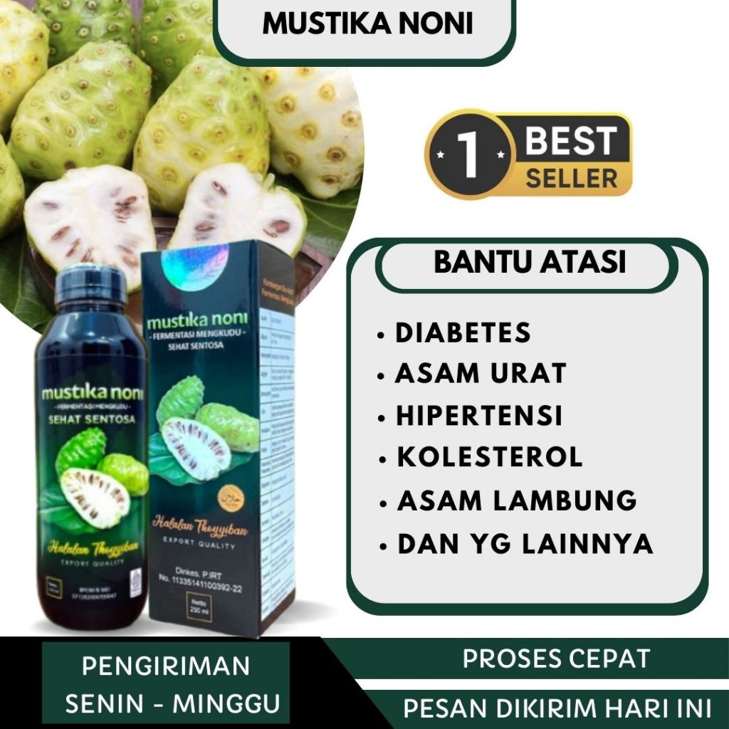 Jual Mustika Noni 250ml Obat Kolesterol / Kolestrol Tinggi - Fermentasi ...