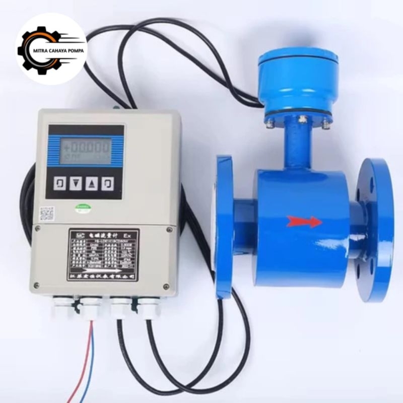 Jual Flowmeter Electromagnetic 4"DN100 Flow meter PTFE Magnetic Aliran ...