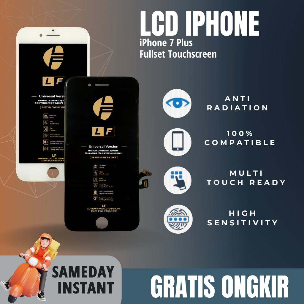 Jual LF - (GARANSI LEM) LCD Fullset iPh*ne 7 Plus Fullset Touchscreen | Shopee Indonesia