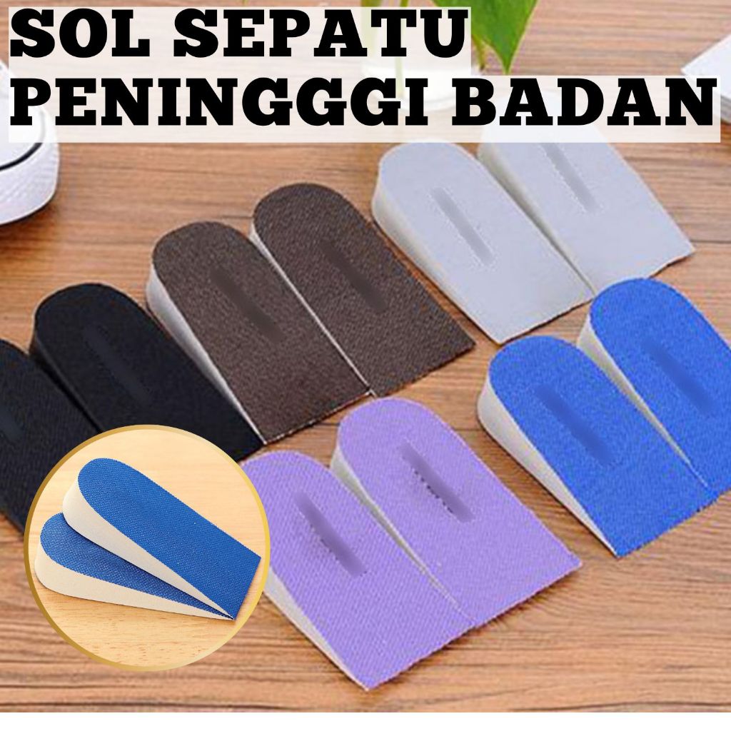 Jual Insole Bantalan Sepatu Peninggi Badan | Sol Busa Ganjalan Heel ...