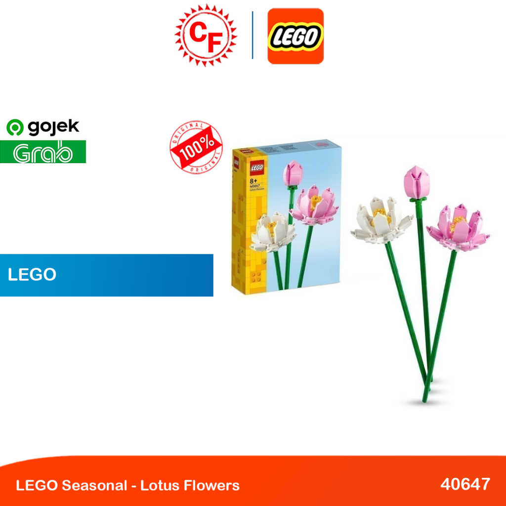 Jual LEGO Botanicals 40647 Lotus Flowers (220 Pieces) Mainan Balok (8 ...