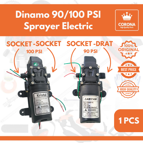 Jual Dinamo Sprayer Elektrik 100 PSI 12 V Pump Socket-Socket PS20 PS30 ...