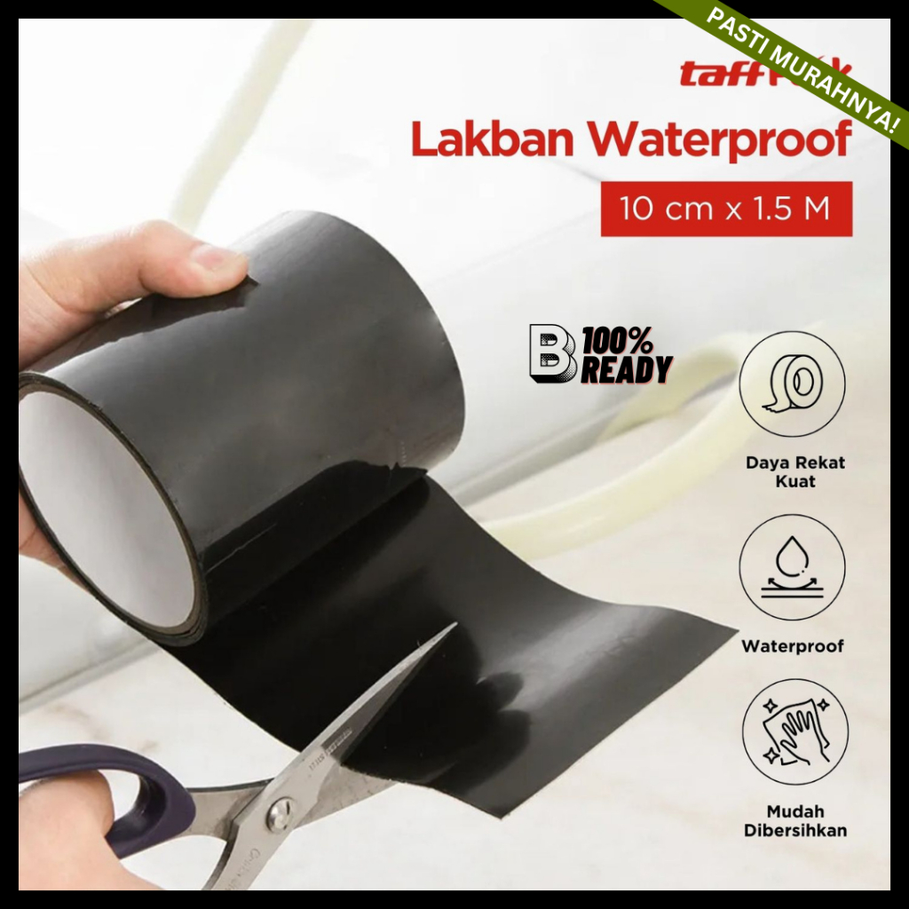 Jual Lakban Anti Air Waterproof 10 x 150 cm / Lakban Anti Bocor Tambal Serbaguna / Lakban ...