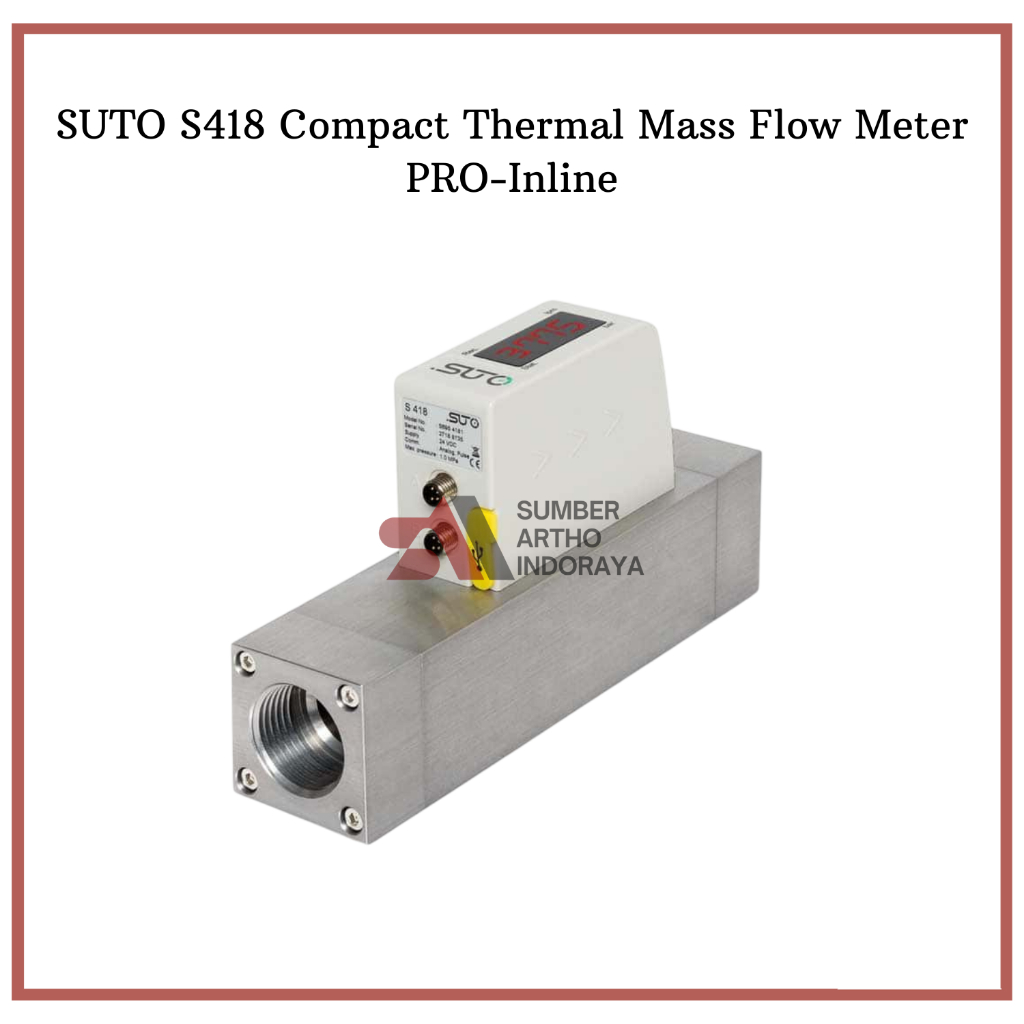Jual SUTO S418 Compact Thermal Mass Flow Meter PRO-Inline | Shopee ...